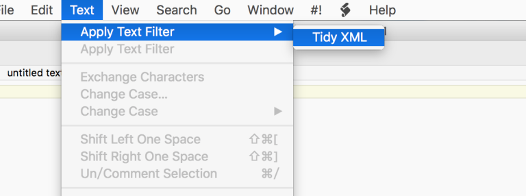 Let TextWrangler key to optimize XML file format - R0uter's Blog